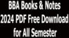 BBA Books & Notes PDF Free Download for All Semester