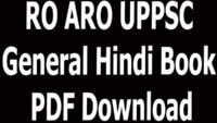 RO ARO UPPSC General Hindi Book PDF Download