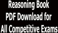 Reasoning Book PDF Download for All Competitive Exams