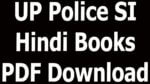UP Police SI Hindi Books PDF Download